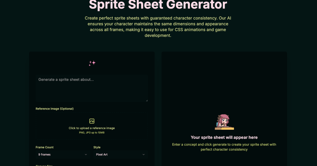 Pricing - Sprite Sheet Generator | AI-Powered Animation Creator